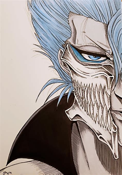 Another Fan Art For Ya Grimmjow Jaggerjack Drawn By Me R Bleach