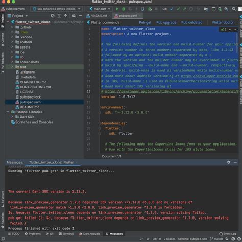 Flutter Pub Get Fails Linkpreviewgenerator 120 Requires Sdk