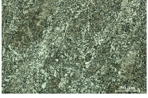 Optical Micrograph Of Api X100 Steel Showing Martensite Dark Bainite Download Scientific