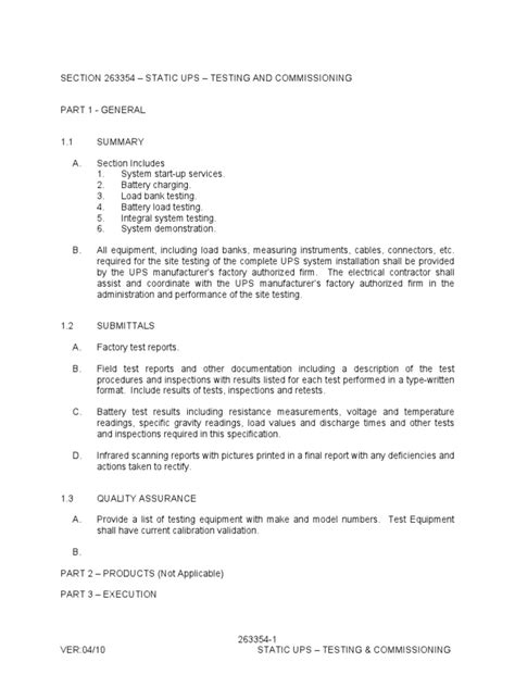 Static Ups Testing1 Pdf Power Inverter Electrical Wiring