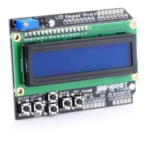 Kit 10x Display Lcd Keypad Shield 16x2 1602 Teclado Botoes Arduino