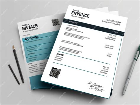 Premium Photo Invoice Design Template Vector And Editable Or