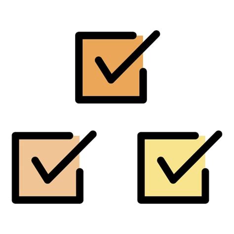 Premium Vector Three Checkboxes Icon Outline Three Checkboxes Vector