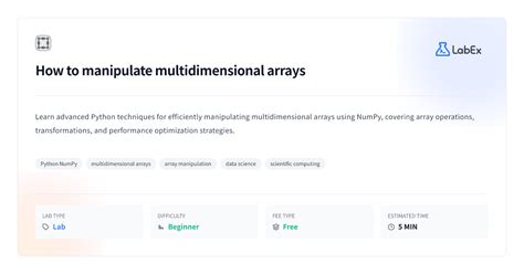 How To Manipulate Multidimensional Arrays Labex