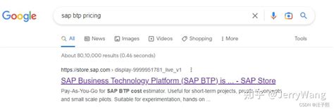 答网友提问 sap business technology platform btp 的计费模式 知乎