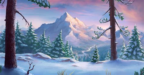 Parallax Winter Background By Tom