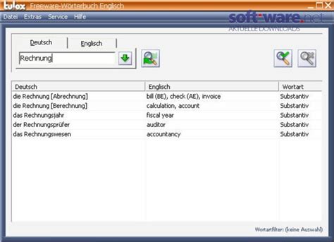 Tulox Freeware Wörterbuch Englisch 1 82 Download Windows Deutsch