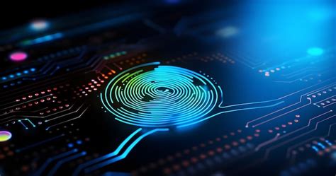 Premium Photo Digital Fingerprint Scanner Enhancing Security Biometric Identity Data