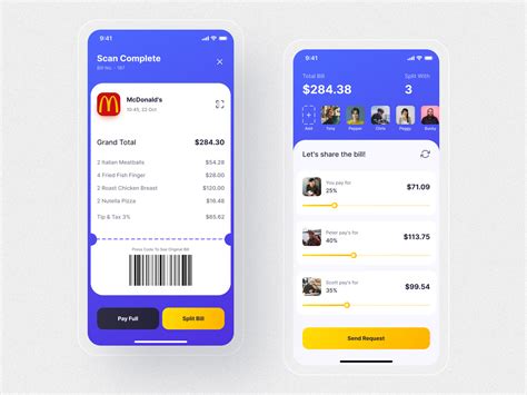 bill splitting app 🔥 by md fatih takey on dribbble