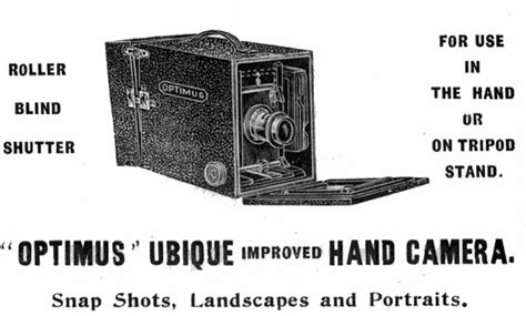 Perken Optimus Ubique Improved Hand Camera At Historic Camera