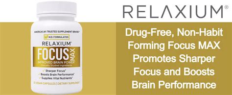 Relaxium Focusmax Brain And Focus Health Supplement Mental