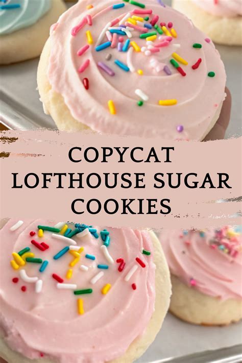 Copycat Lofthouse Sugar Cookies Thick Fluffy And Topped With Dreamy