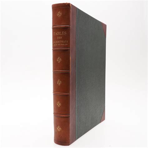 Matematiikka Table Des Logarithmes A Huit Decimales Des Nombres