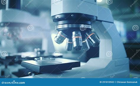 microscope in laboratory science stock image image of metal hospital