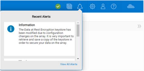 Additional System Status Messages Settings Dell Unity Unisphere Overview Dell Technologies