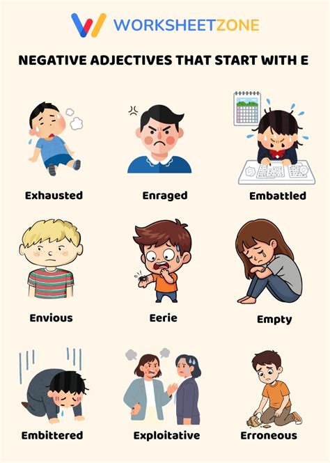 Negative Adjectives That Start With S