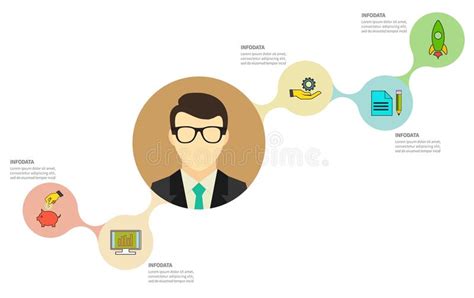Infographic Template Data Visualization Stock Vector Illustration Of Finance Chart