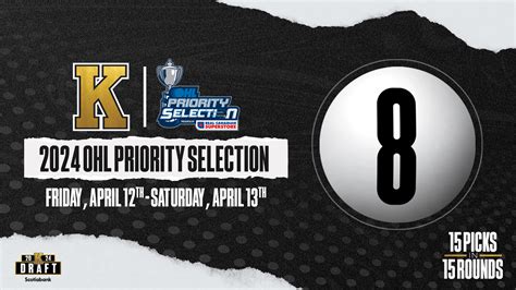 2024 Ohl Priority Selection Kingston Frontenacs