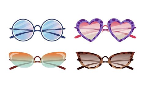 A Set Of Sunglasses Tisheydy Round Rainbow Hippie Sunglasses Vintage