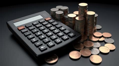 Financial Concept Of Money And Calculator Portrayed In 3d Render