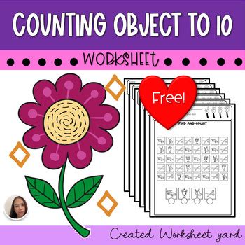 FREE Counting Object To Worksheet Unplug Coding Counting And Coloring