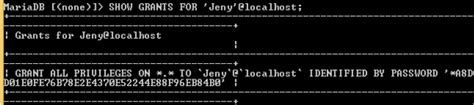 Mariadb Grant All Privileges How Grant All Privileges Work In Mariadb