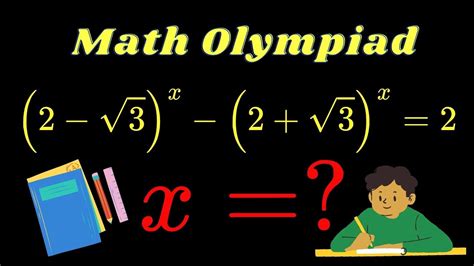 math olympiad problem nice exponential equation math olympiad
