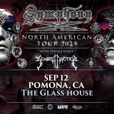 The Glass 📢 Show Announcement Symphony X And Sonata Arctica Are