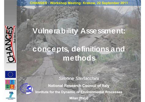 Pdf Vulnerability Assessment Concepts Definitions And … Assessment