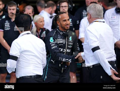 Lewis Hamilton De Mercedes Et Ross Brawn Directeur Général De Formule
