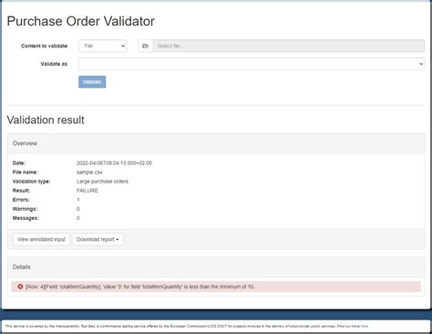 Guide Setting Up Csv Validation — Itb Guides