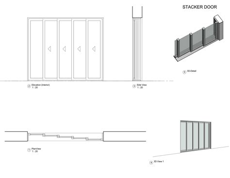 Revit Parametric Stacker Door 3d Model Cgtrader