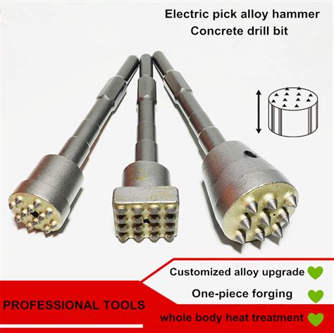 CHIPPING HAMMER HEAD BUTTON FOR ROTARY HAMMER CHIPPING TOOL FOR CONCRETE WITH SDS PLUS OR