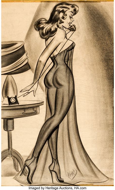Bill Ward Negligee Girl Gag Cartoon Original Art Humorama Lot