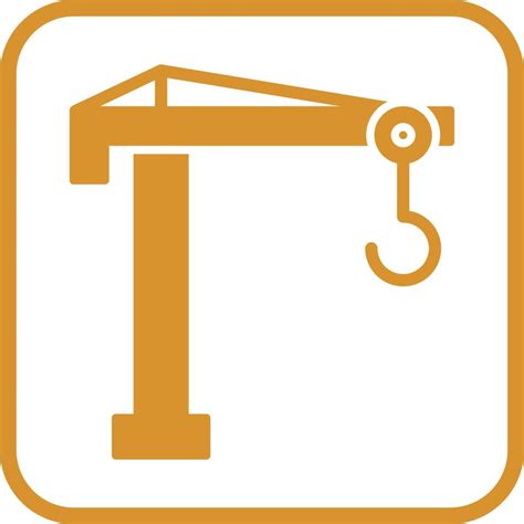 Crane Vector Icon 19919633 Vector Art At Vecteezy