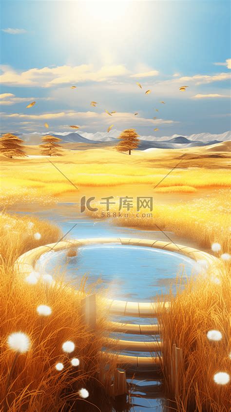 金秋电商展台农产品丰收助农电商场景背景图片免费下载海报banner高清大图千库网图片编号6551447