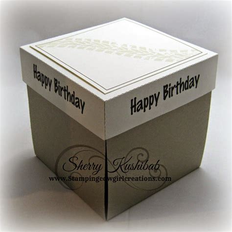 Stamping Cowgirl Creations Masculine Exploding Box Card