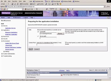 Configuring A Websphere Application Server 51 To Work With The Eg Agent