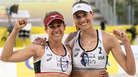 April Ross Alix Klineman Win In First International Beach Volleyball