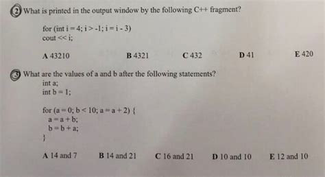 Solved 2 What Is Printed In The Output Window By The