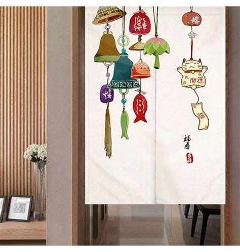 가리개 가림막 천 현관 커튼 일식집 주방 바란스 문발 공간분리 일본 문 인쇄 파티션 출입구 장 Dcb843 티몬