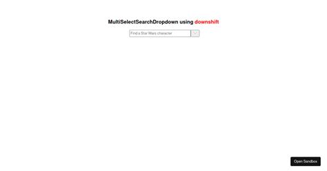 Multi Select Search Dropdown Codesandbox
