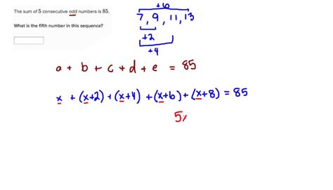 Sum Of Odd Even Consecutive Integers YouTube