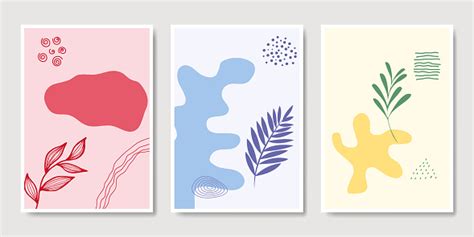 간단한 추상적 인 유기 배경의 집합 벽 장식 엽서 포스터 브로셔 소셜 미디어 게시물 모바일 앱 배너 디자인 및 웹 인터넷 광고에 사용할 수 있습니다 고객 참여에 대한 스톡