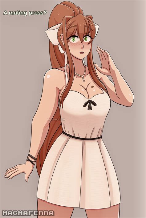 Monika Ddlc By Magnaferra On Newgrounds