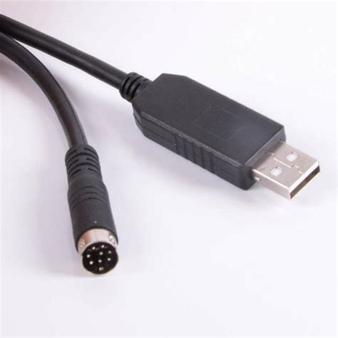 Plc Programming Cable 1761 Cbl Pm02 Usb Db9 To 8 Din Rs232 Serial Cable
