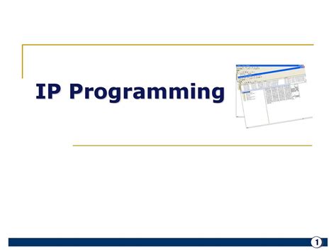 IP Programming. - ppt download