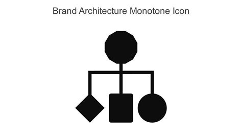 brand architecture monotone icon in powerpoint pptx png and editable