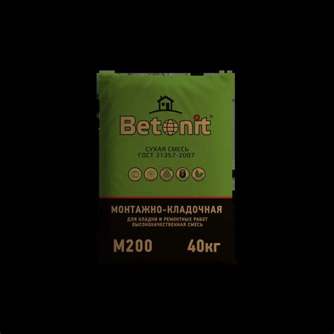 Смесь монтажно-кладочная М200, 40 кг - Betonit