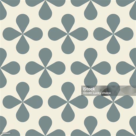 Seamless Vector Pattern Of Curly Classical Shapes Stock Illustration